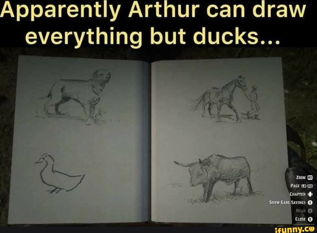 Apparently Arthur can draw everything but ducks... - iFunny