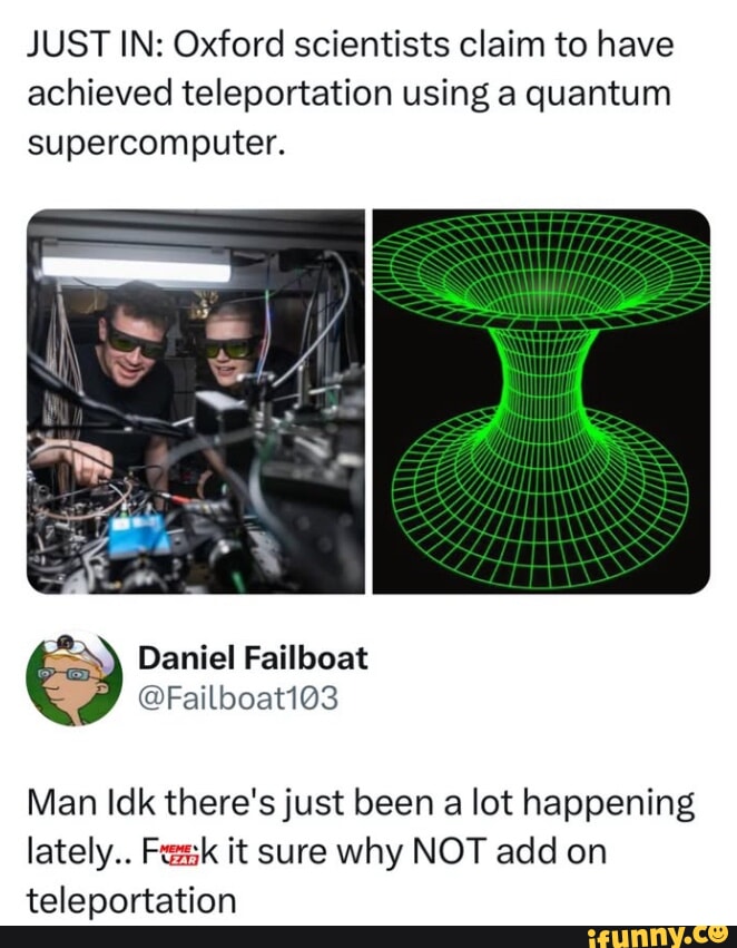 JUST IN: Oxford scientists claim to have achieved teleportation using a ...