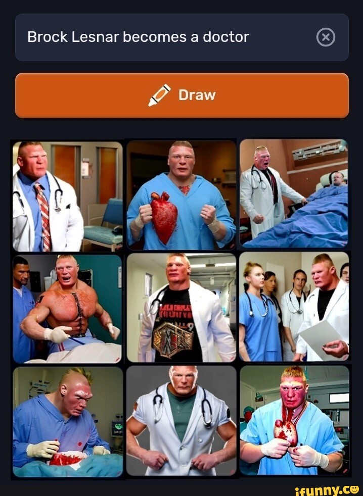 Brock Lesnar becomes a doctor rave - iFunny