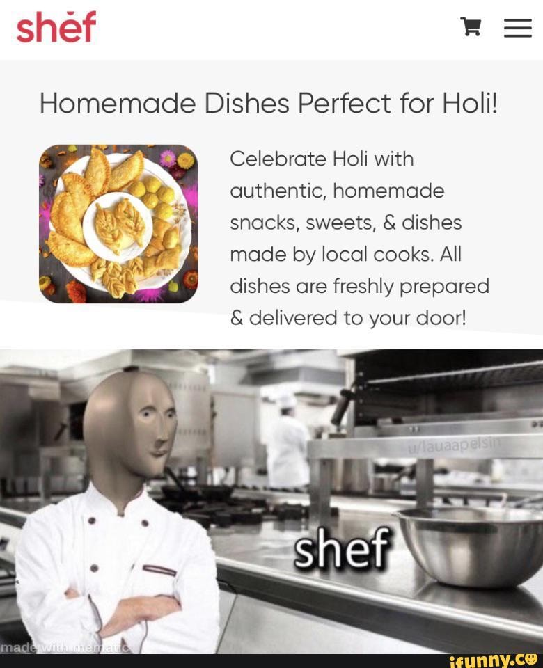 Shef Homemade Dishes Perfect for Holi! rf Celebrate Holi with authentic ...