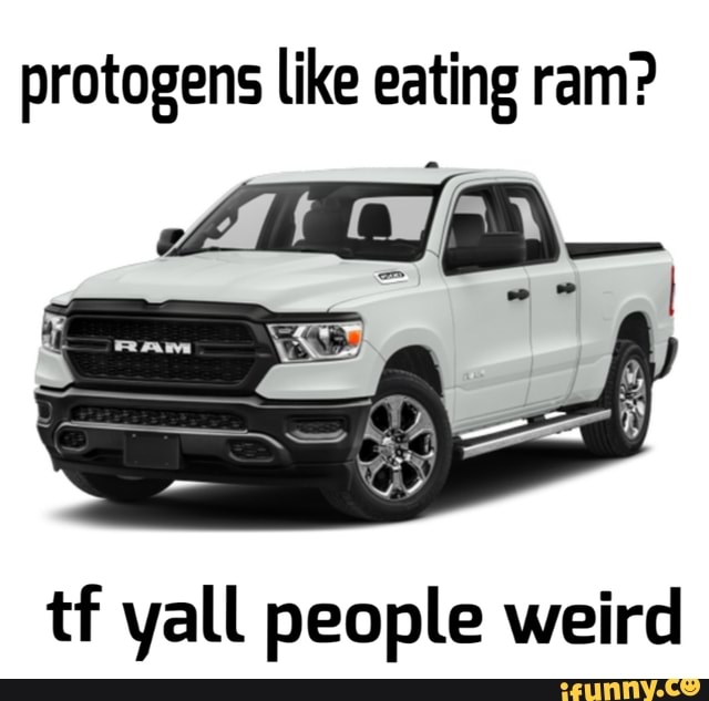 Protogens like eating ram? tf yall people weird - iFunny
