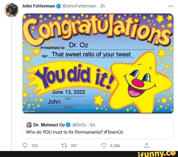 John Fetterman @ @JohnFetterman - June 18, 2022 ig June 2022 at sweet ...