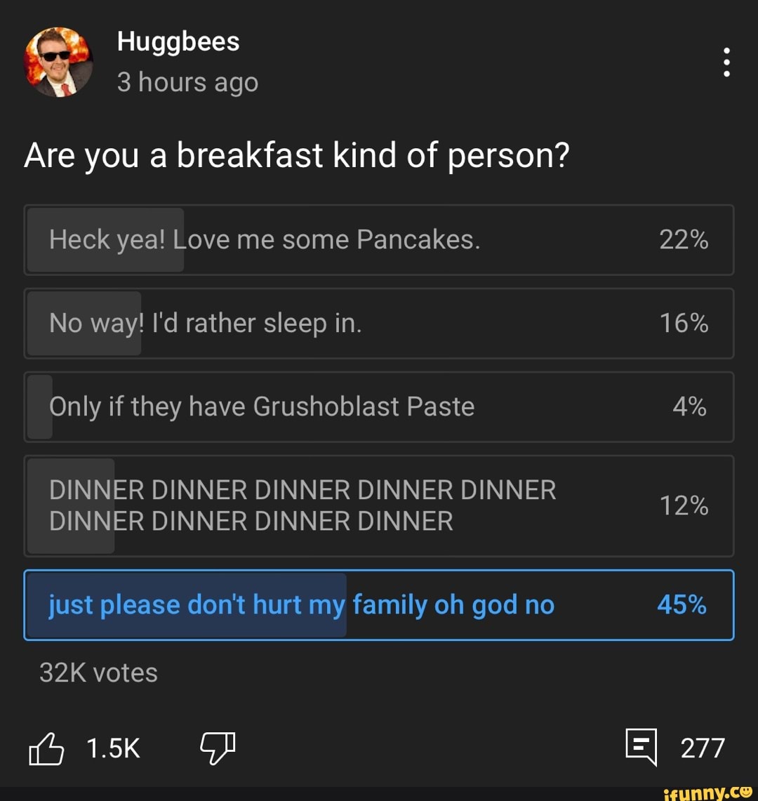 Huggbees 3 hours ago Are you a breakfast kind of person? Heck yea! Love ...