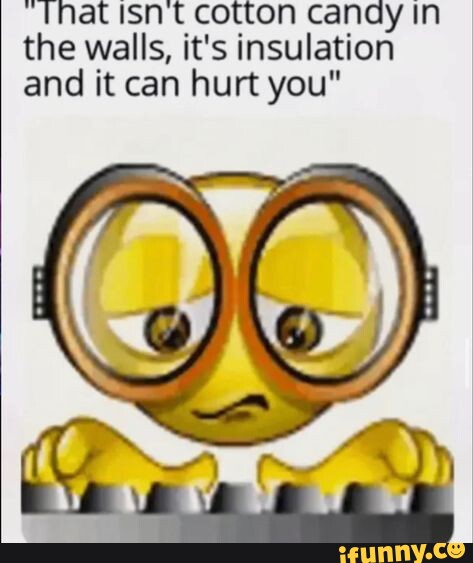 Nat isnt cotton candy in the walls, it's insulation and it can hurt you ...