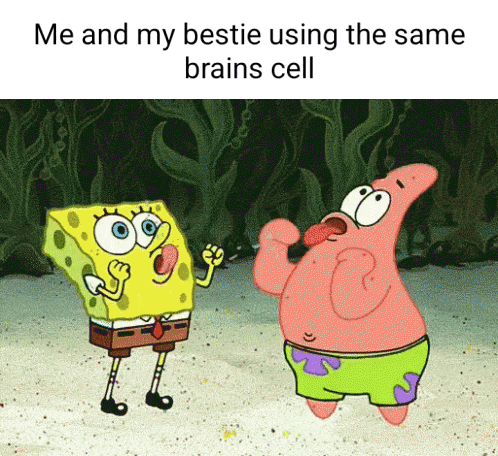Me and my bestie using the same brains cell - iFunny