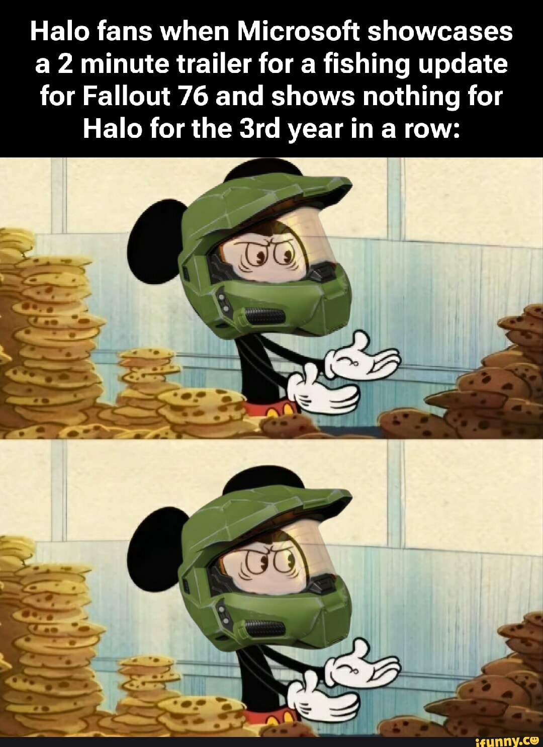 Halo fans when Microsoft showcases a 2 minute trailer for a fishing ...