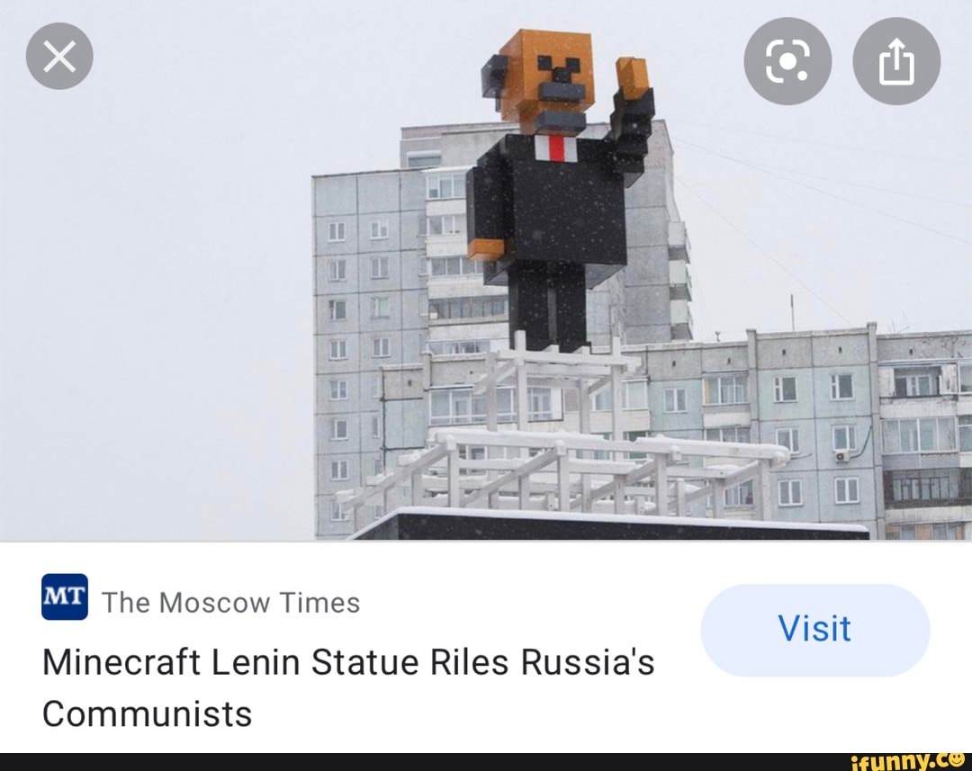 Wied The Moscow Times Visit Minecraft Lenin Statue Riles Russia's ...