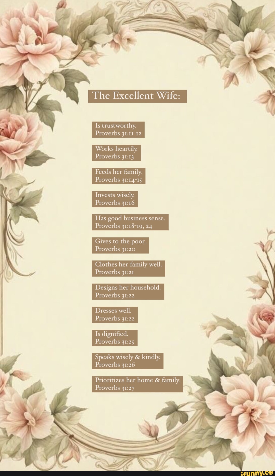 The Excellent Wife: Is Proverbs Works hi Proverbs Feeds her family ...