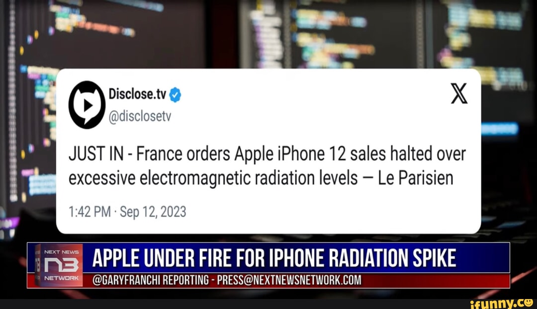 JUST IN - France orders Apple iPhone 12 sales halted over excessive ...