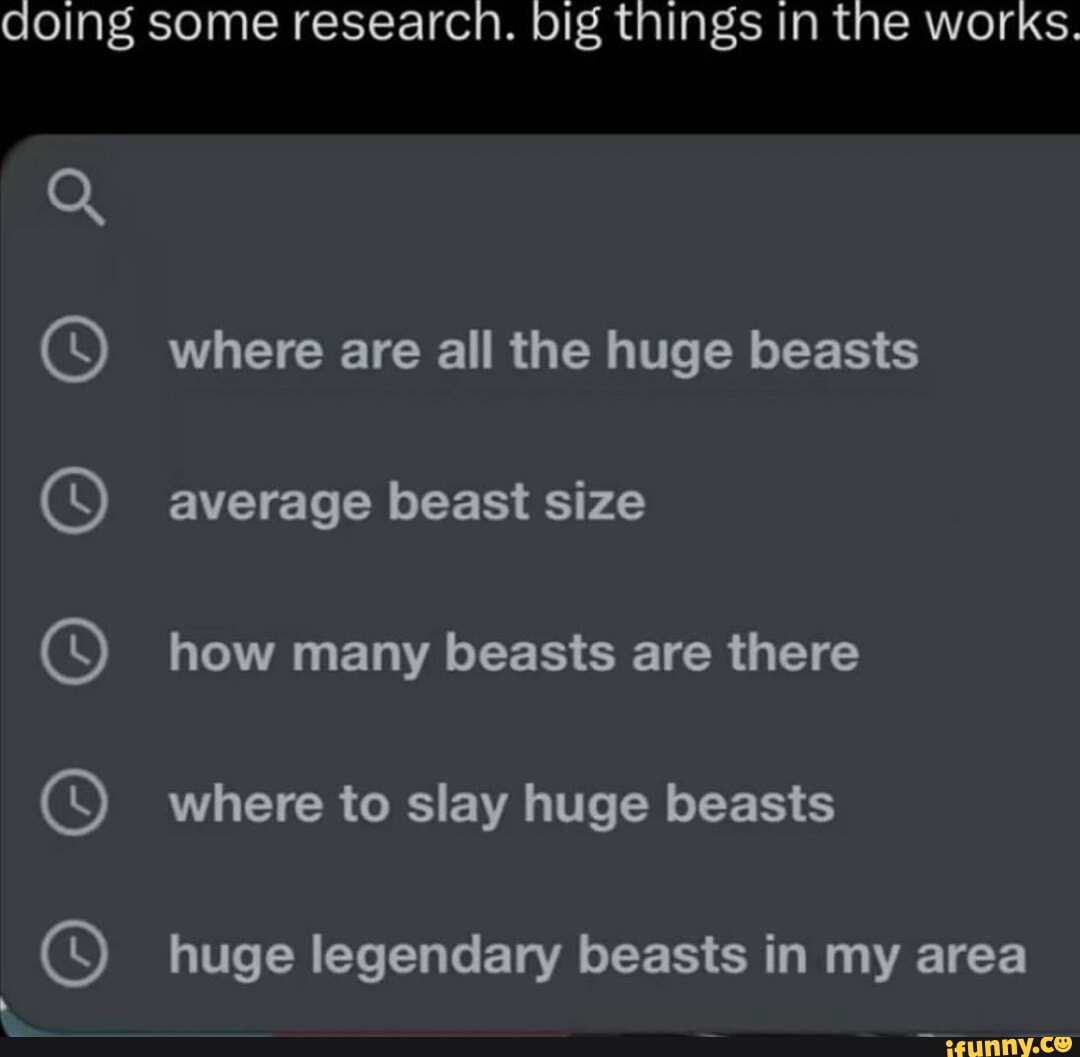 Doing some researcn. big things In the works. where are all the huge ...