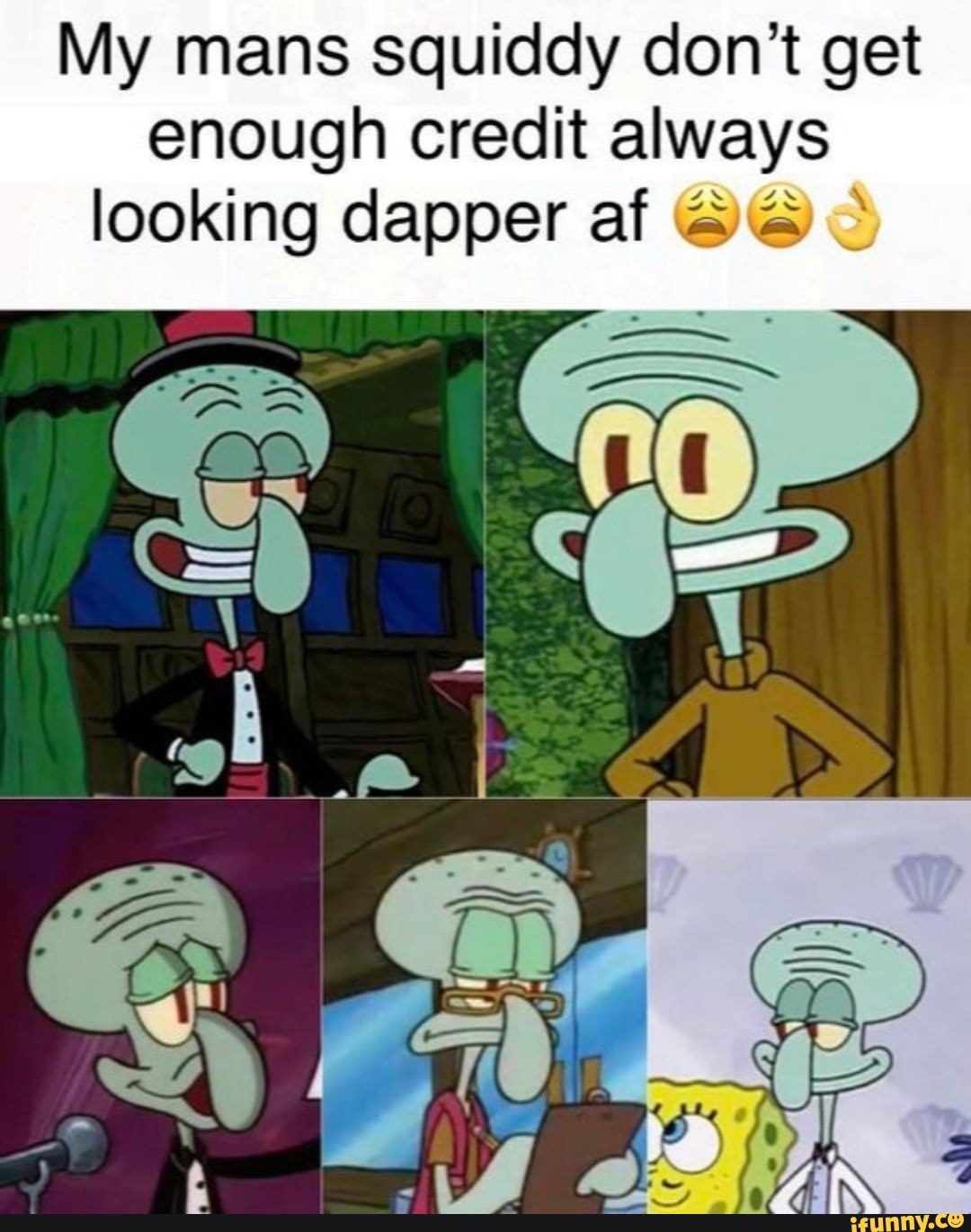 My mans squiddy don't get enough credit always looking dapper af 55 ...