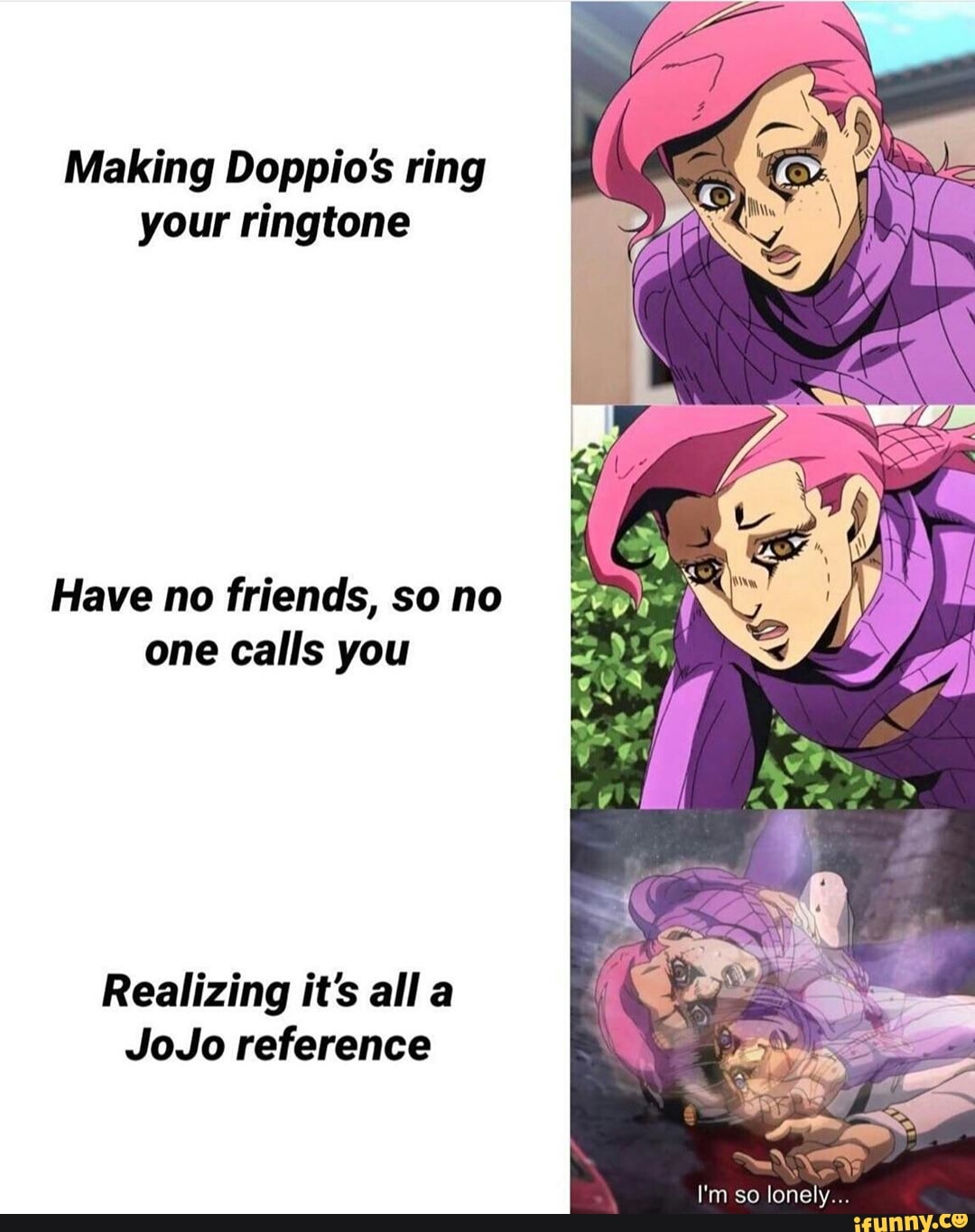 Making Doppio’s ring your ringtone Have no friends, so no one calls you ...
