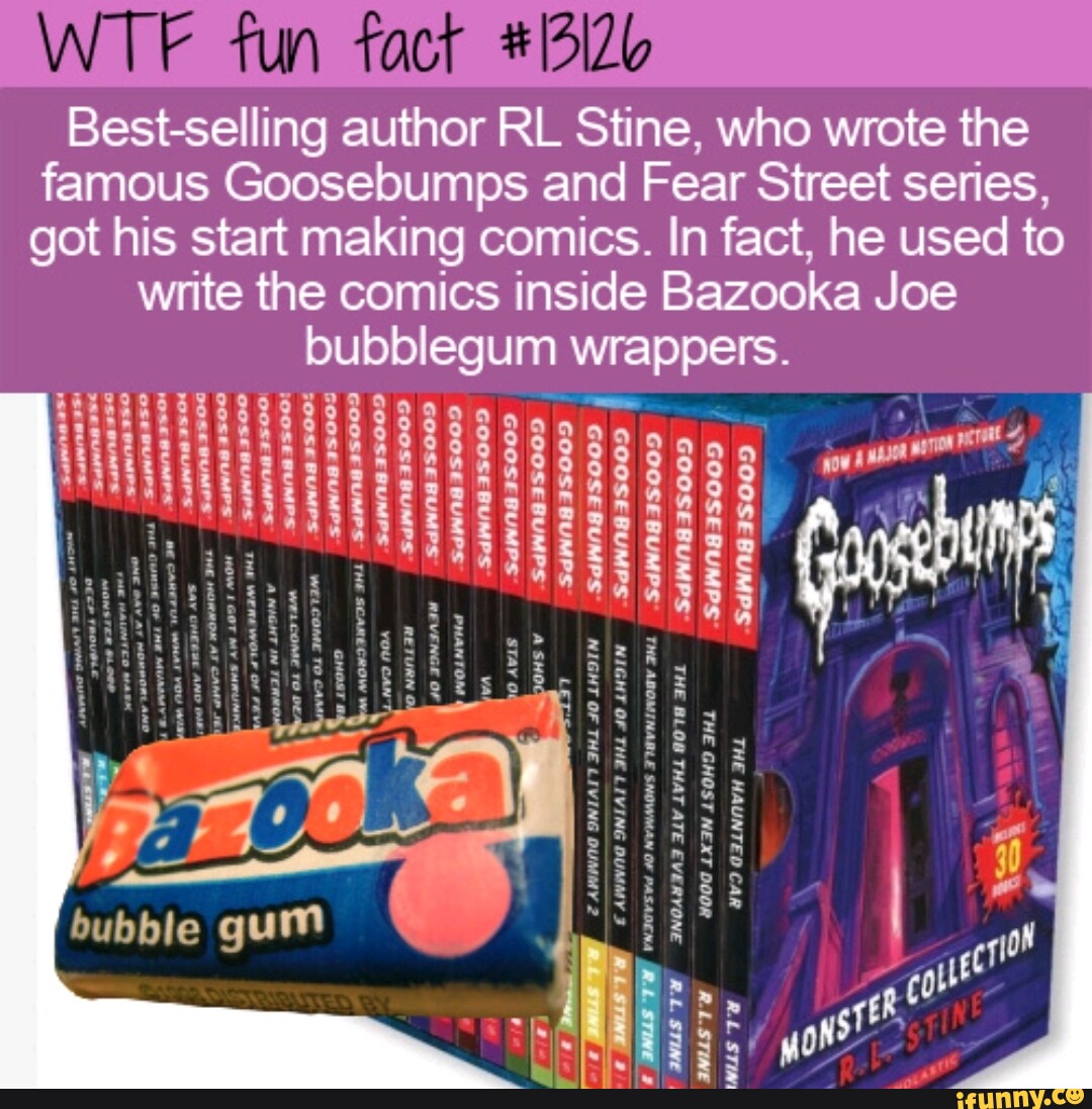Write the comics inside Bazooka Joe bubblegum wrappers. fun fact #BiZ ...