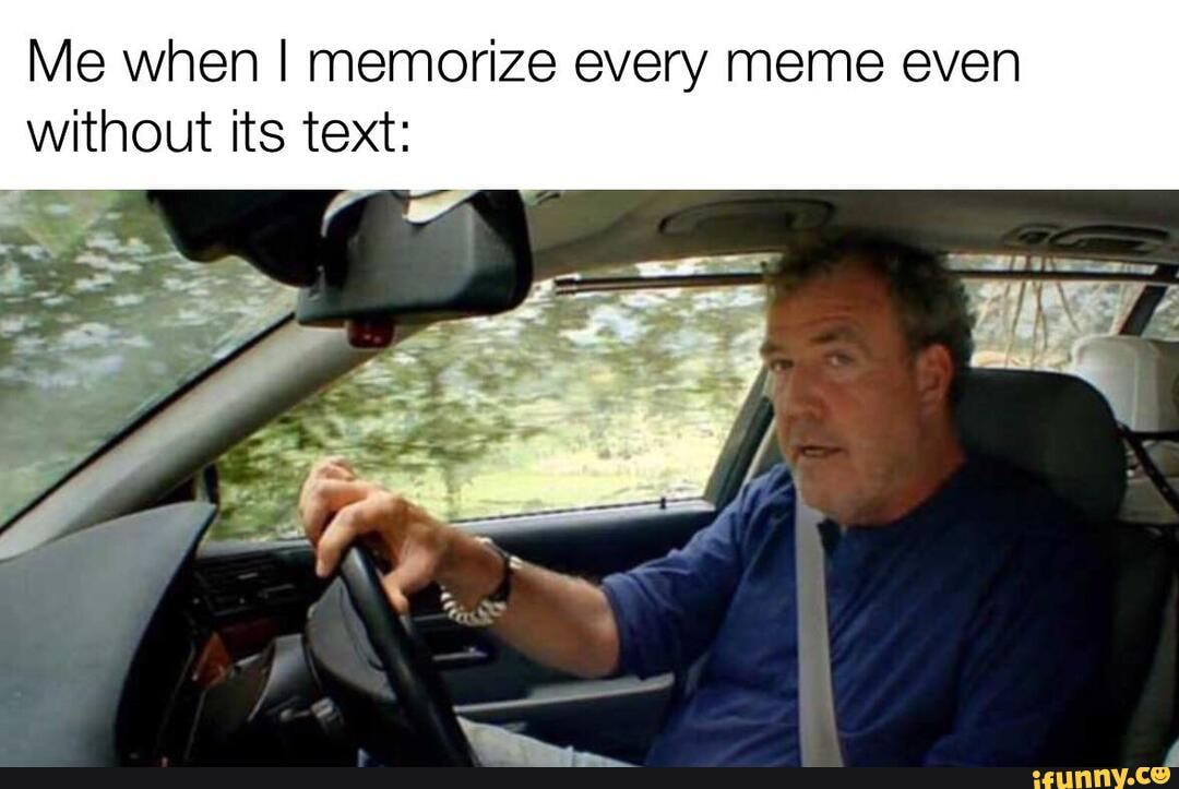 Me when I memorize every meme even without its text: - iFunny