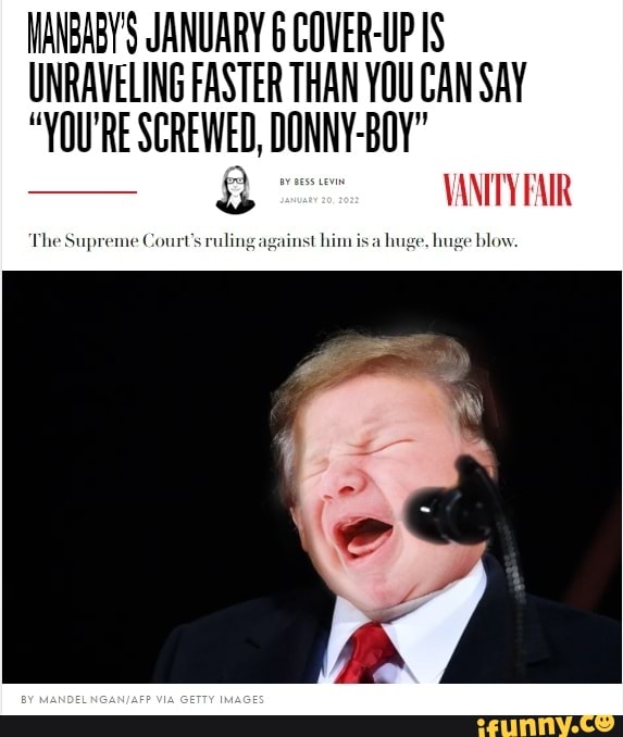 WANBABY'S JANUARY COVER-UP IS UNRAVELING FASTER THAN YOU CAN SAY "YOU ...