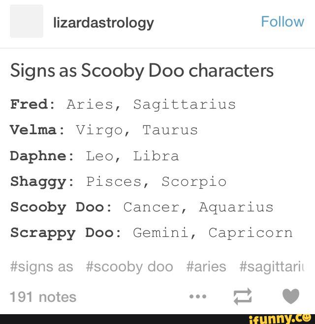 What Is Scooby Doo Zodiac Sign at David Carstens blog