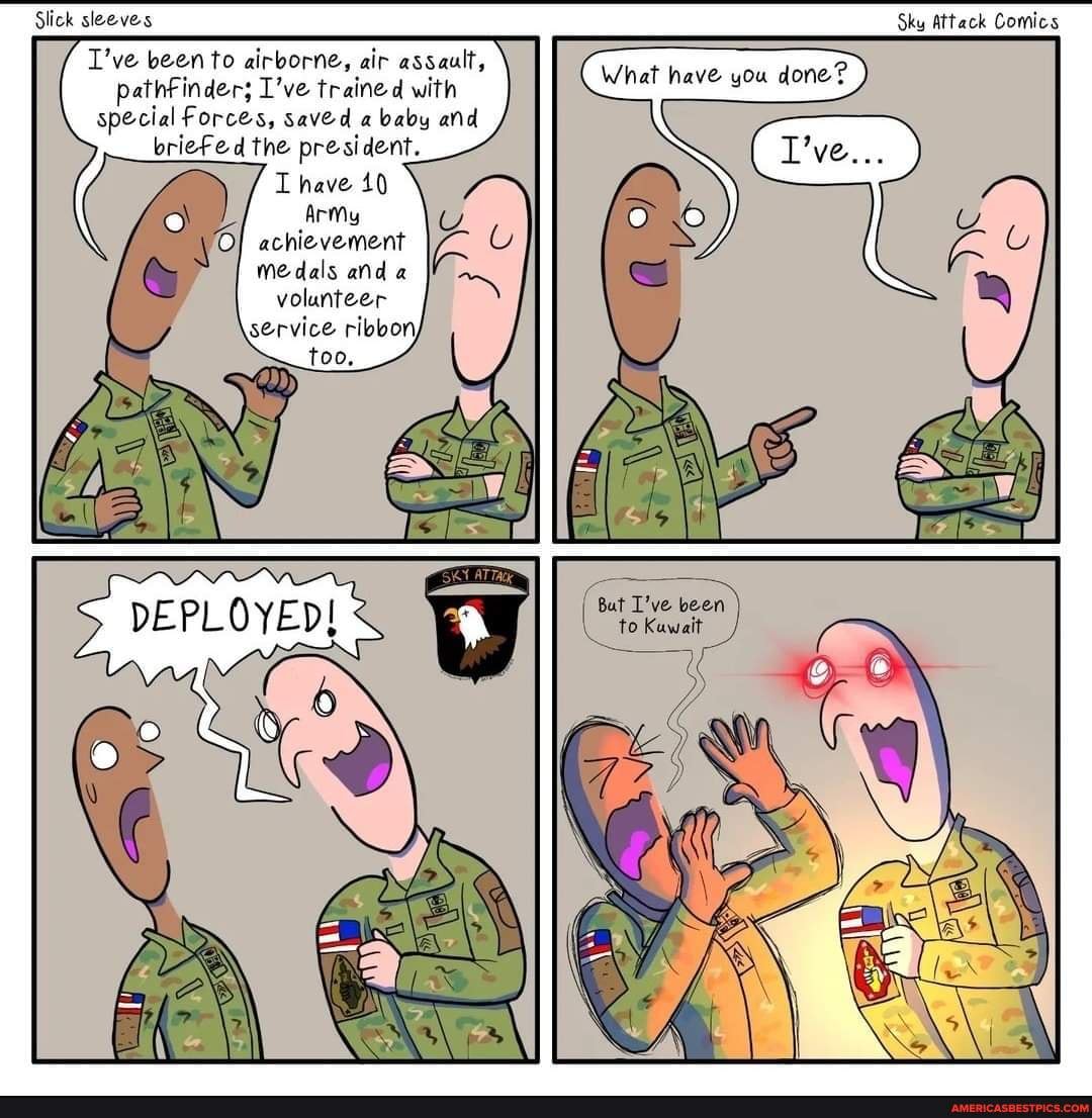 Slick sleeves Sky Attack Comics I've been to airborne, air assault ...