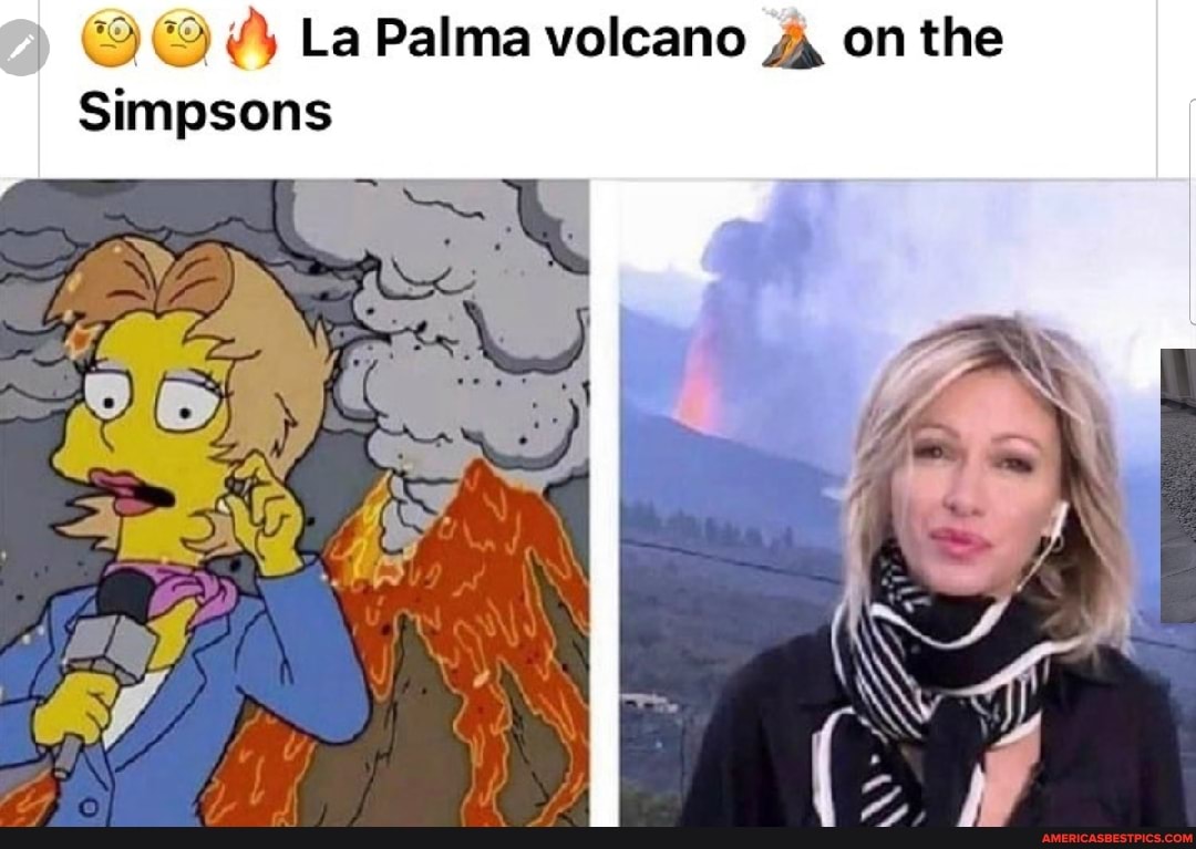 La Palma volcano on the Simpsons - America’s best pics and videos