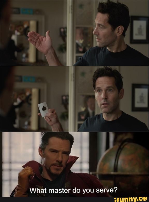 What master do you serve? - iFunny