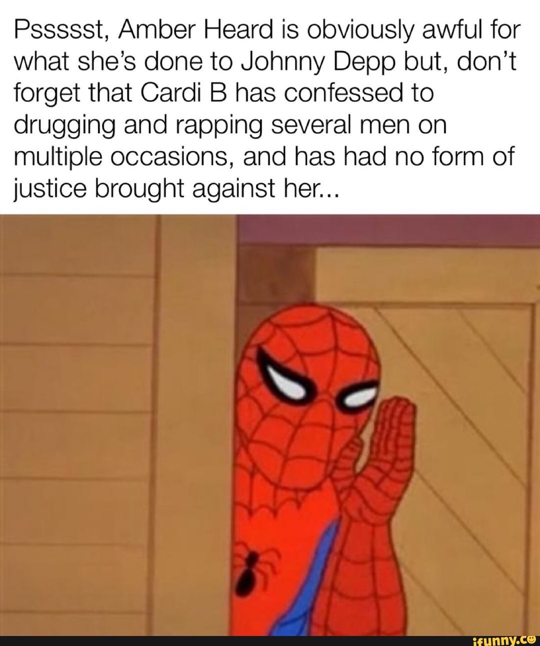 Pssssst, Amber Heard is obviously awful for what she's done to Johnny ...