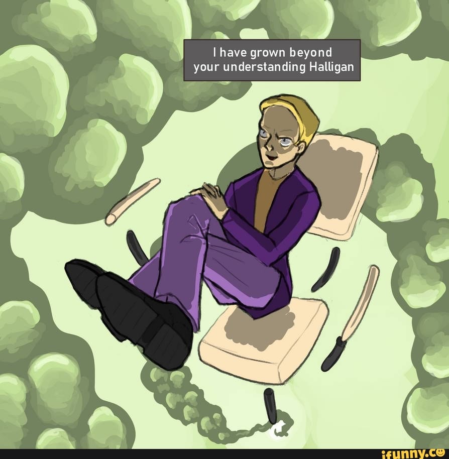 Have grown beyond your understanding Halligan - iFunny