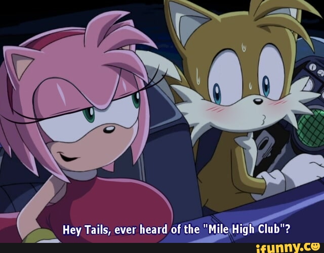 Hey Tails, ever heard of the "Mile High Club"? - iFunny