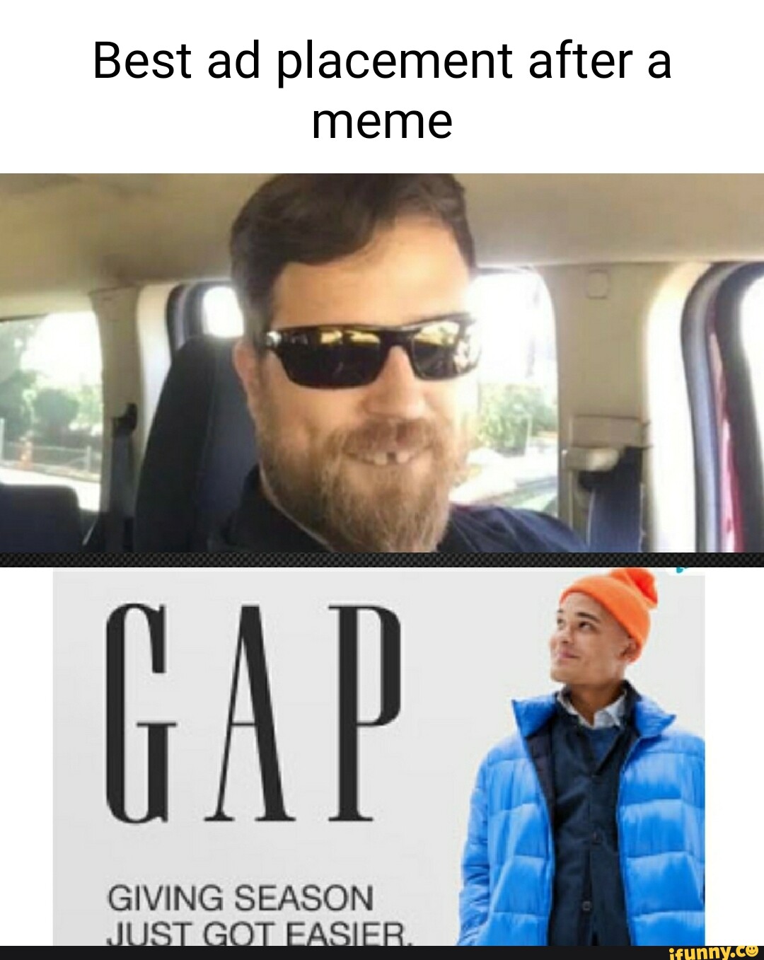 Best ad placement after a meme GIVING SEASON ILIST GOT EASIER. - iFunny