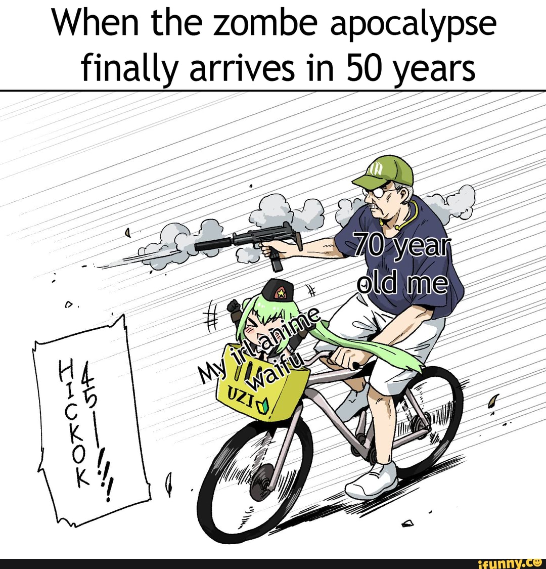 When the zombe apocalypse finally arrives in 50 years - iFunny