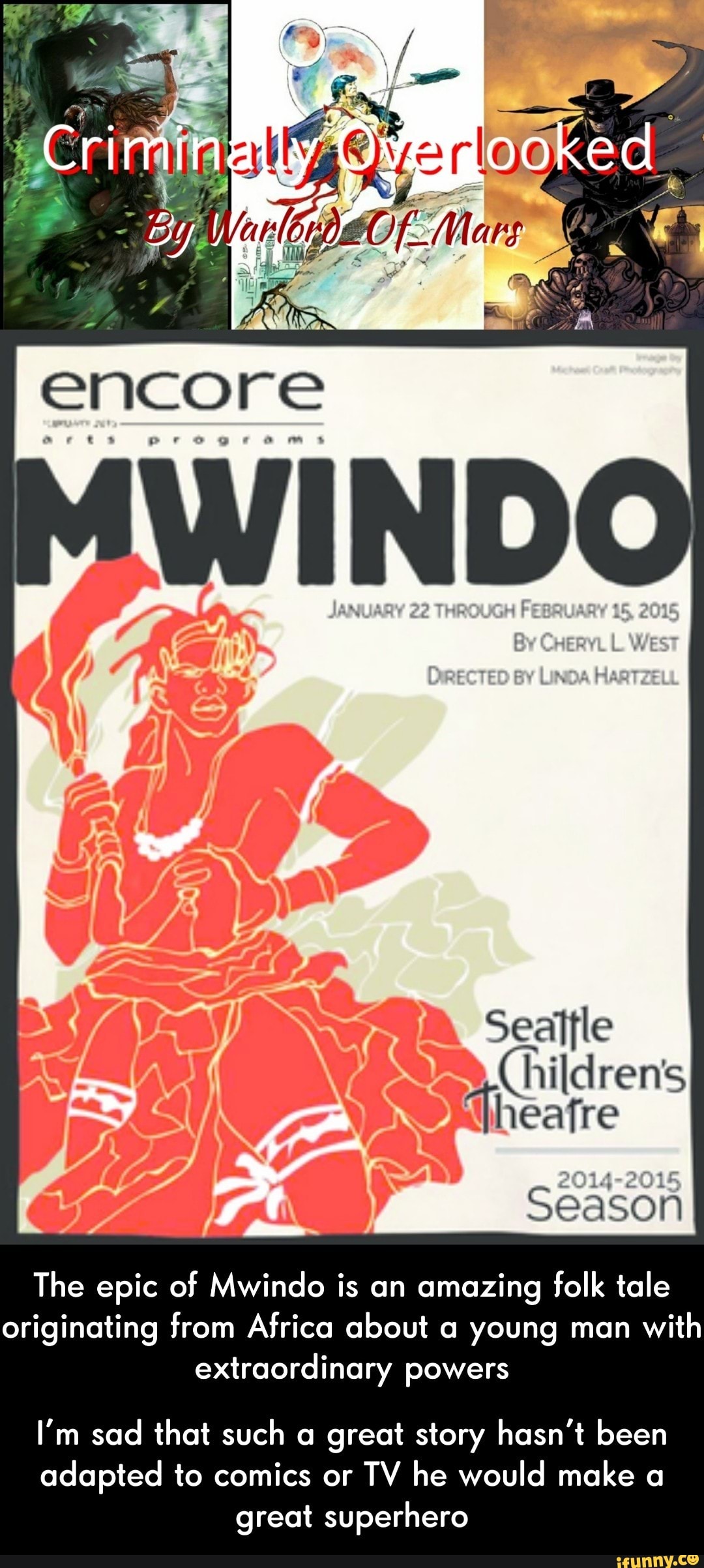 The epic of Mwindo is an amazing folk tale originating from Africa ...