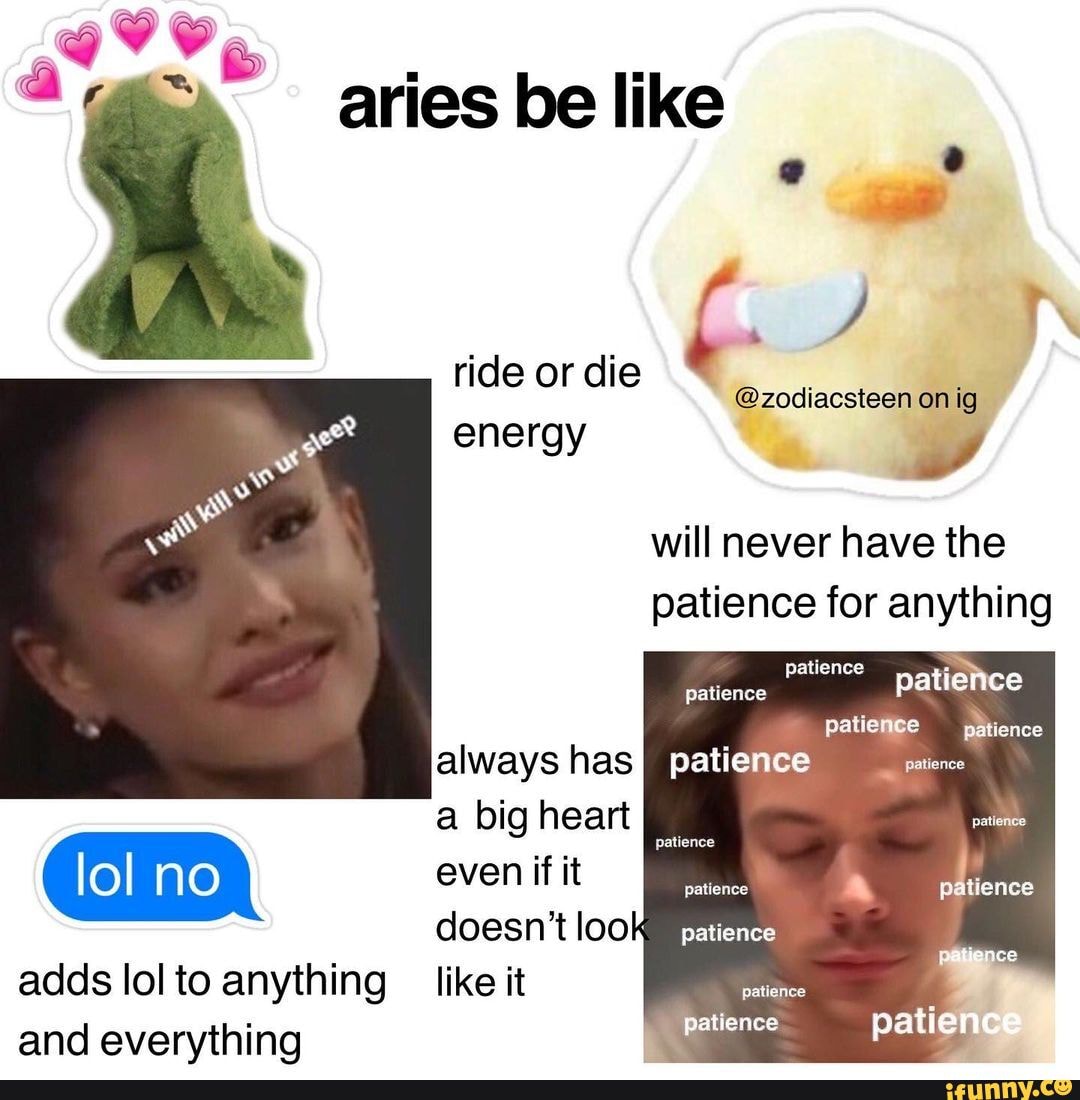 Aries be like ride or die @zodiacsteen on ig energy will never have the ...