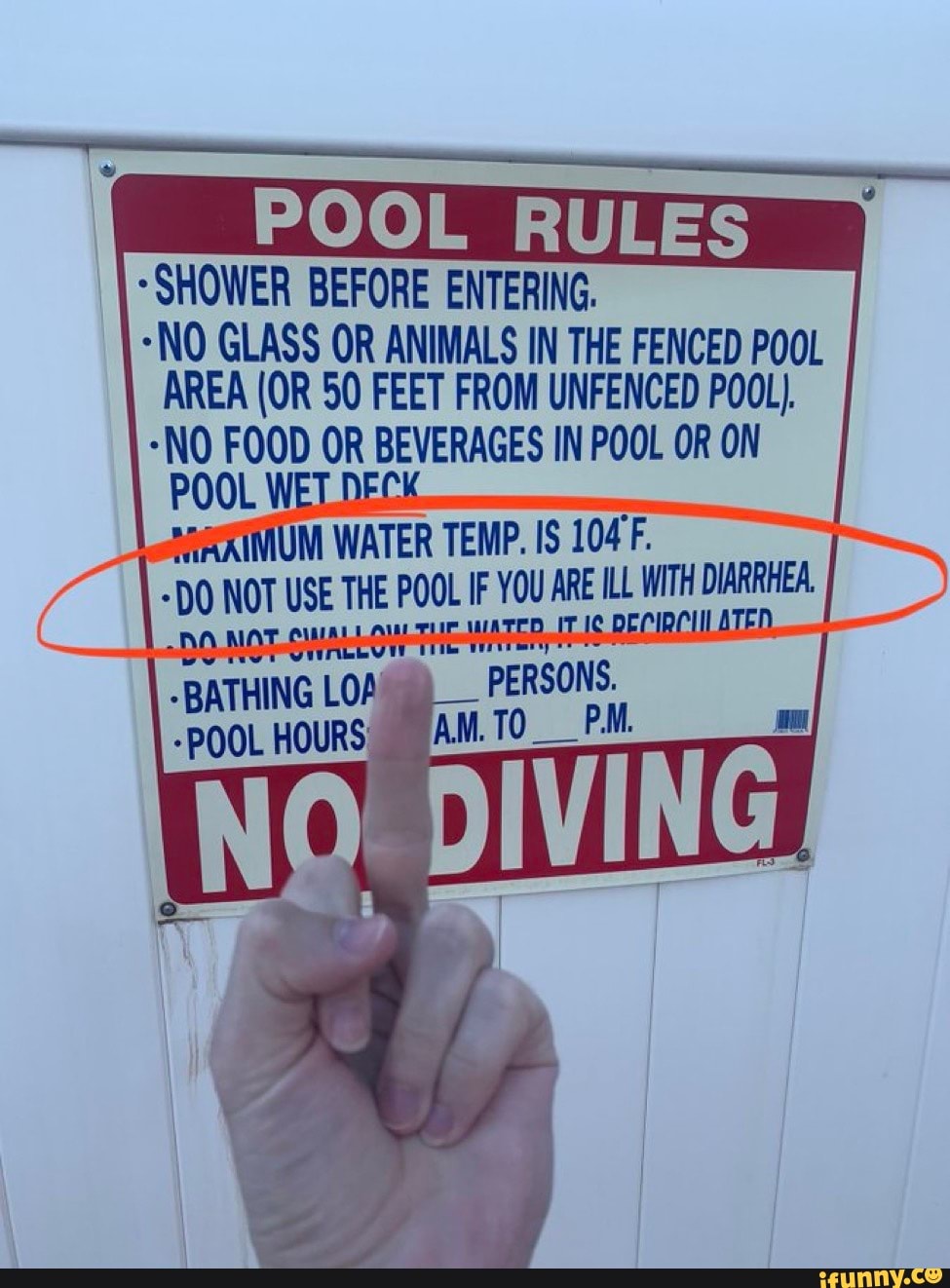 POOL RULES -SHOWER BEFORE ENTERING. "NO GLASS OR ANIMALS IN THE FENCED ...