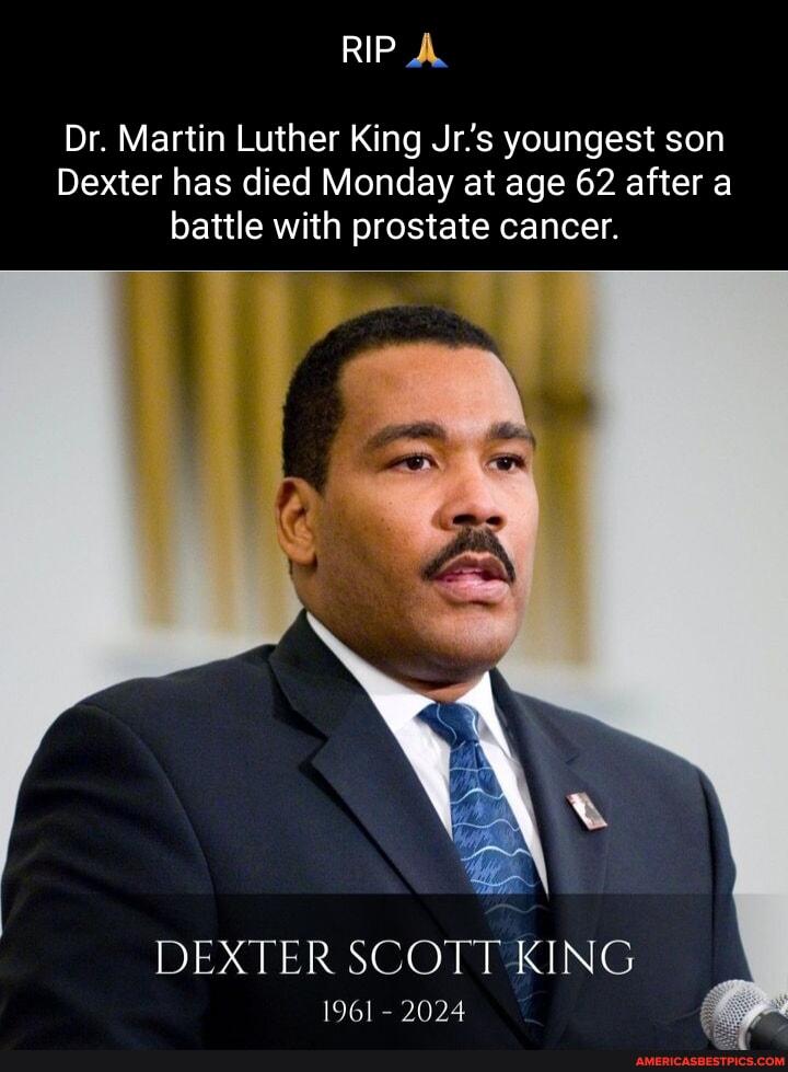 RIP Dr. Martin Luther King Jr's youngest son Dexter has died Monday at ...
