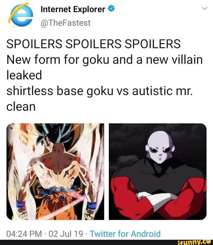 SPOILERS SPOILERS SPOILERS New form for goku and a new villain leaked ...