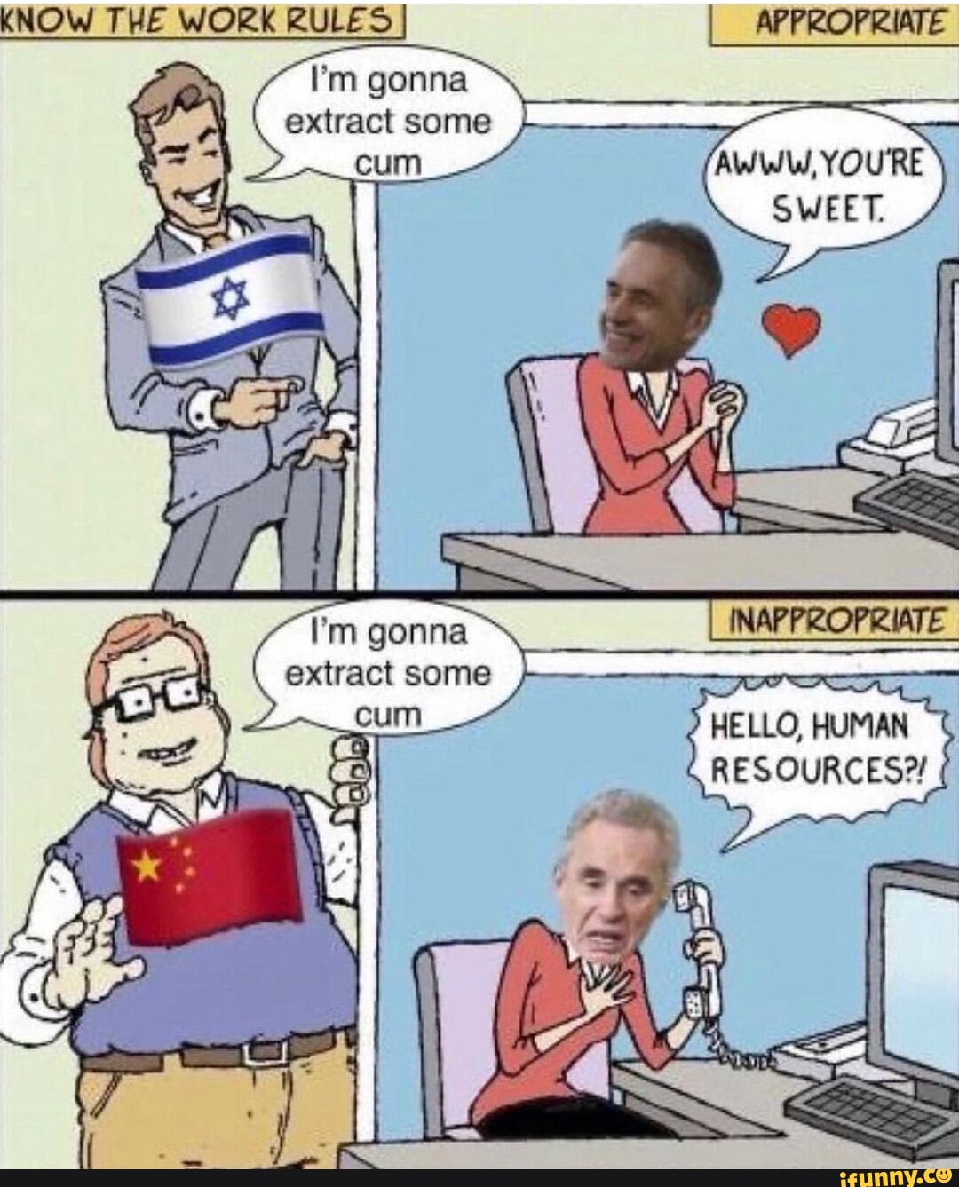 KNOW THE WORK RULES I I'm gonna extract some cum I APPROPRIATE YOURE I ...