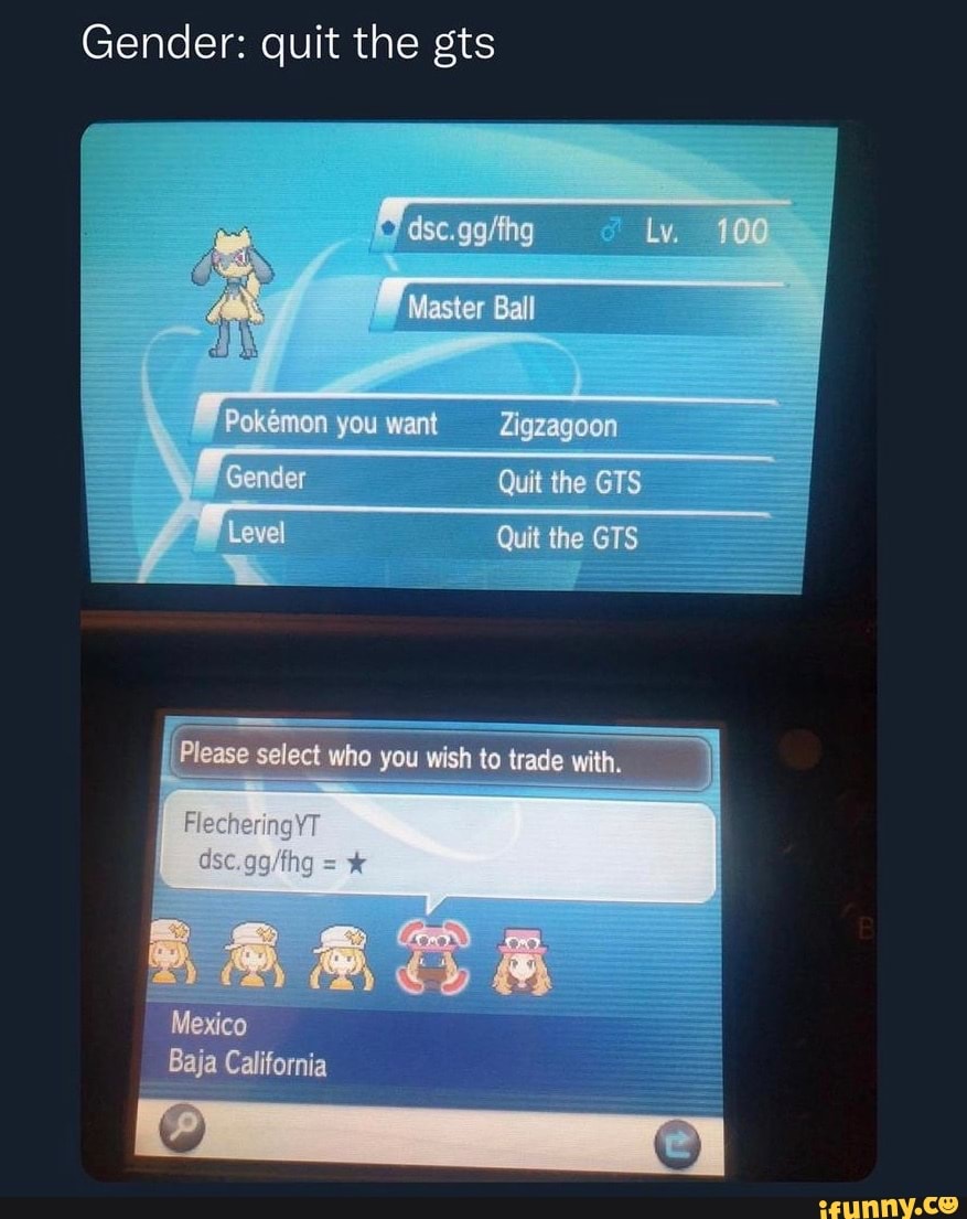 Pokemon Gts Meme