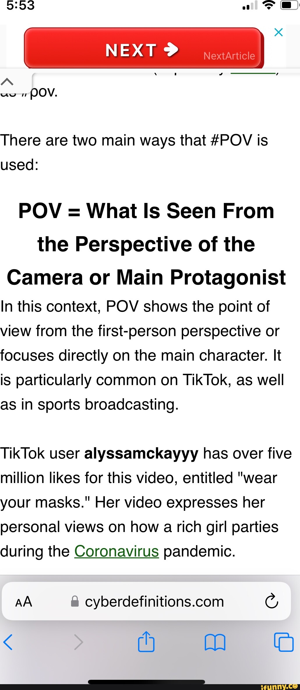 All IN POW. There are two main ways that #POV is used: POW = What Is ...
