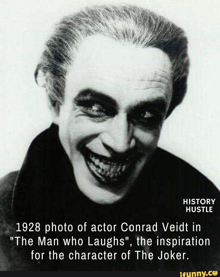 I HISTORY HUSTLE 1928 photo of actor Conrad Veidt in "The Man who ...