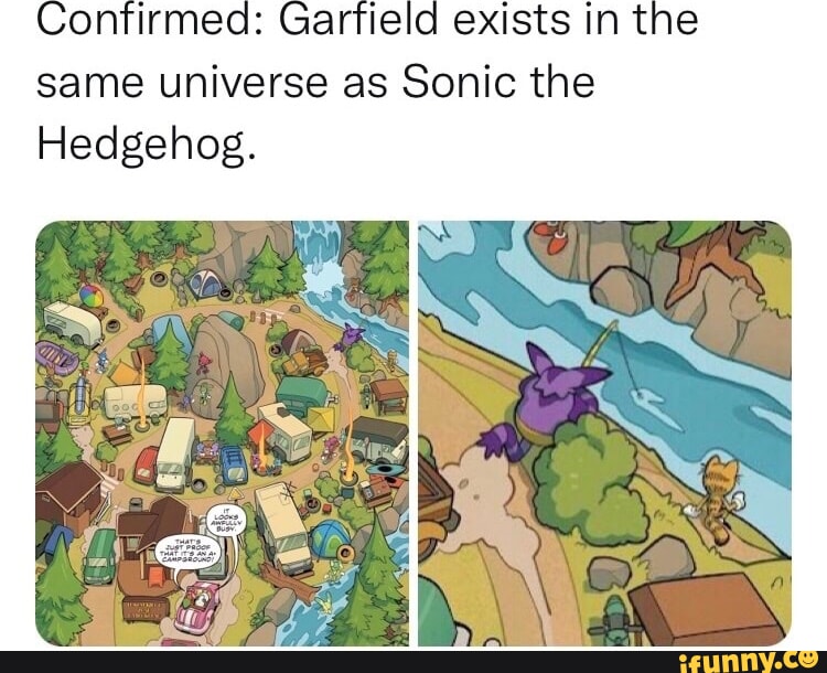 Contirmed: Garfield exists in the same universe as Sonic the Hedgehog ...