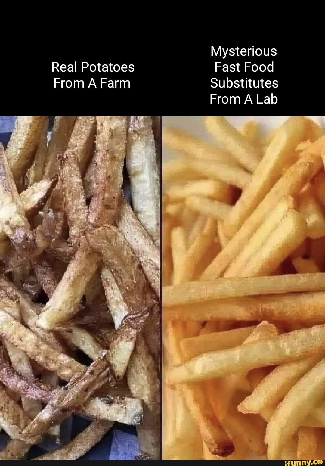 Mysterious Real Potatoes Fast Food From A Farm Substitutes From A Lab ...