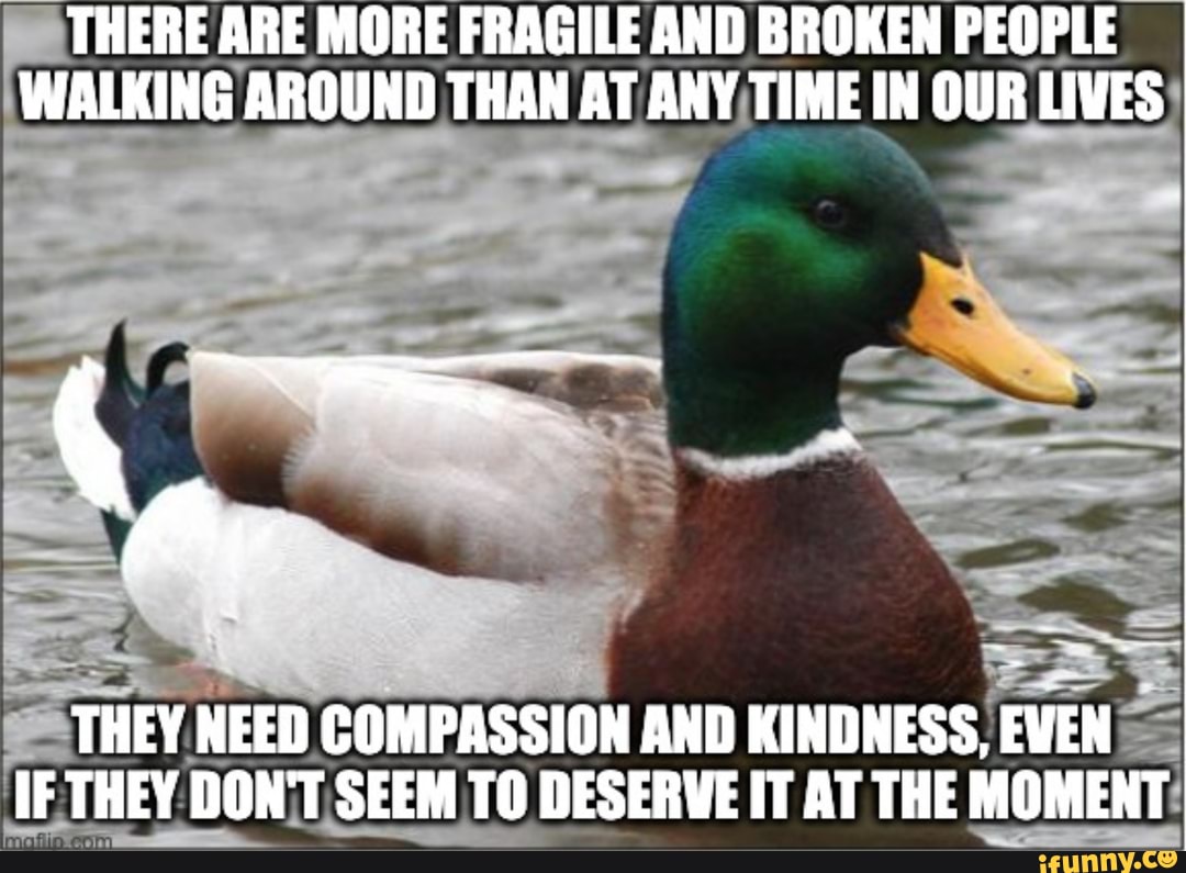 THERE ARE MORE FRAGILE AND BROKEN PEOPLE WALKING AROUND THAN AT ANY ...