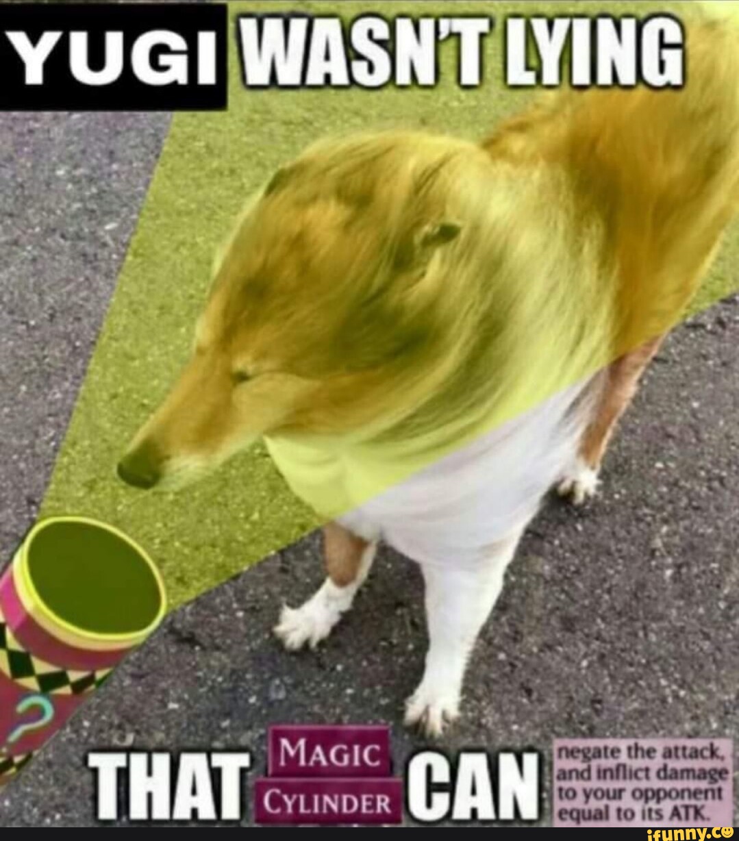 YUGI WASNT LYING MAGIC THAT CYLINDER CAN: attack, your opponent to its ...