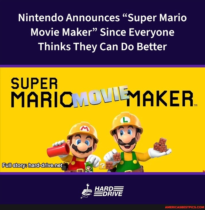 Nintendo revealed an unexpected piece of software today Super Mario ...