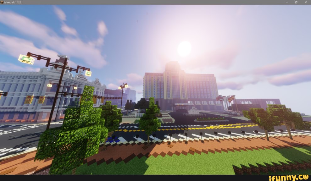 Downtown Montgomery progress in Build the Earth 1:1 in Minecraft - iFunny