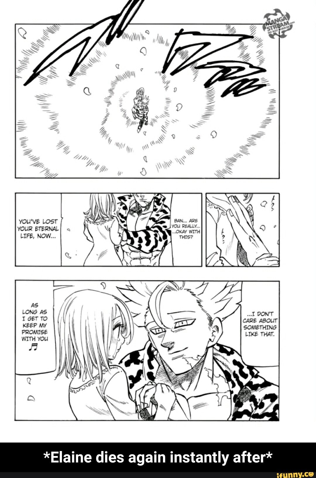 *Elaine dies again instantly after* - *Elaine dies again instantly ...