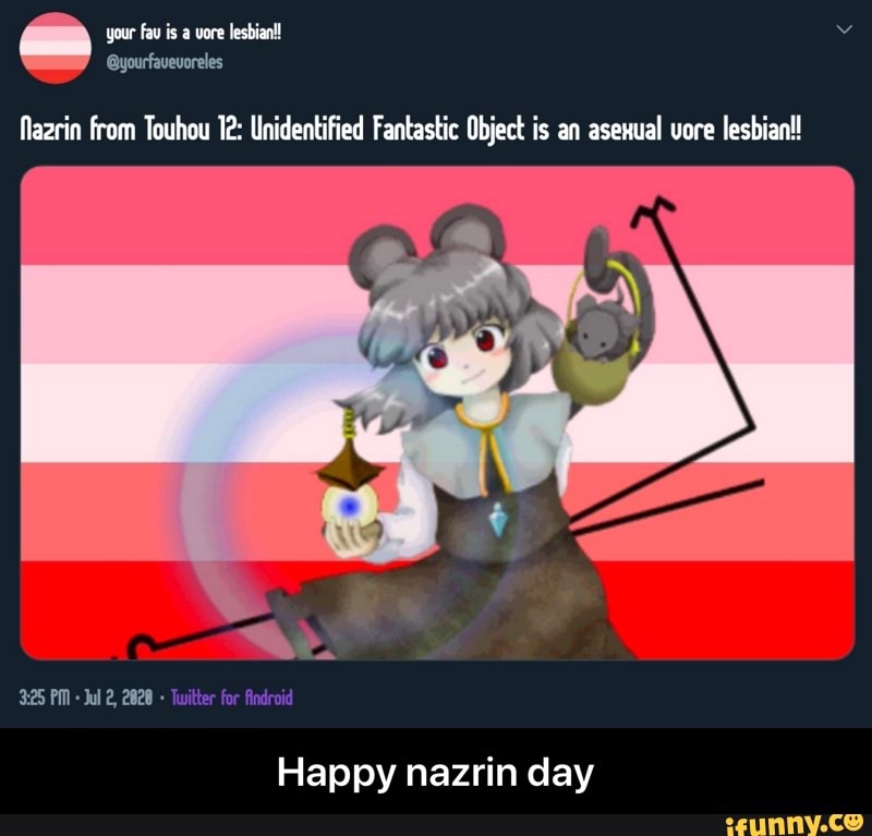 Flazrin from Touhou 12: Unidentified Fantastic Object is an asexual ...