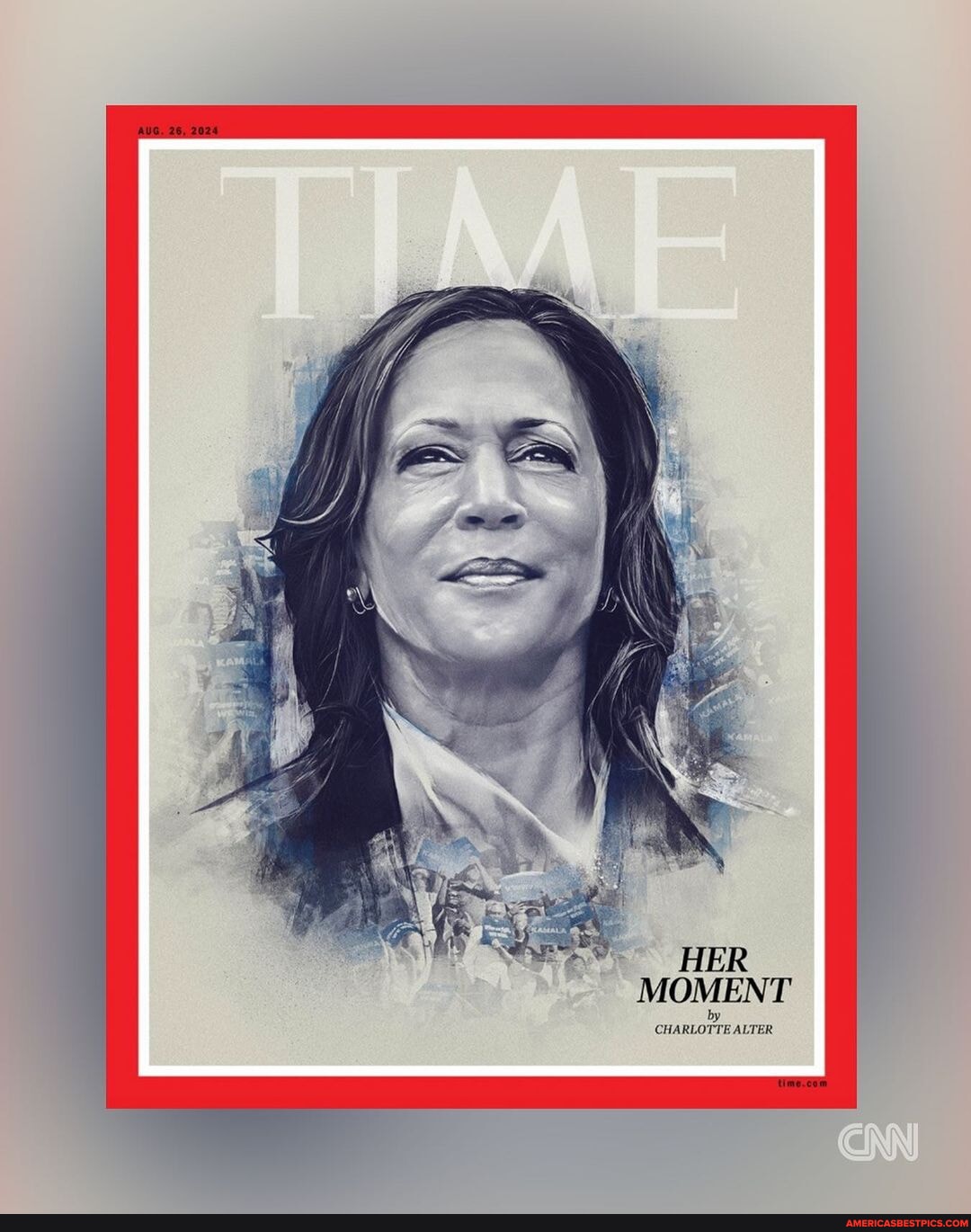 Time Magazine has put Kamala Harris on its latest cover, with the cover ...