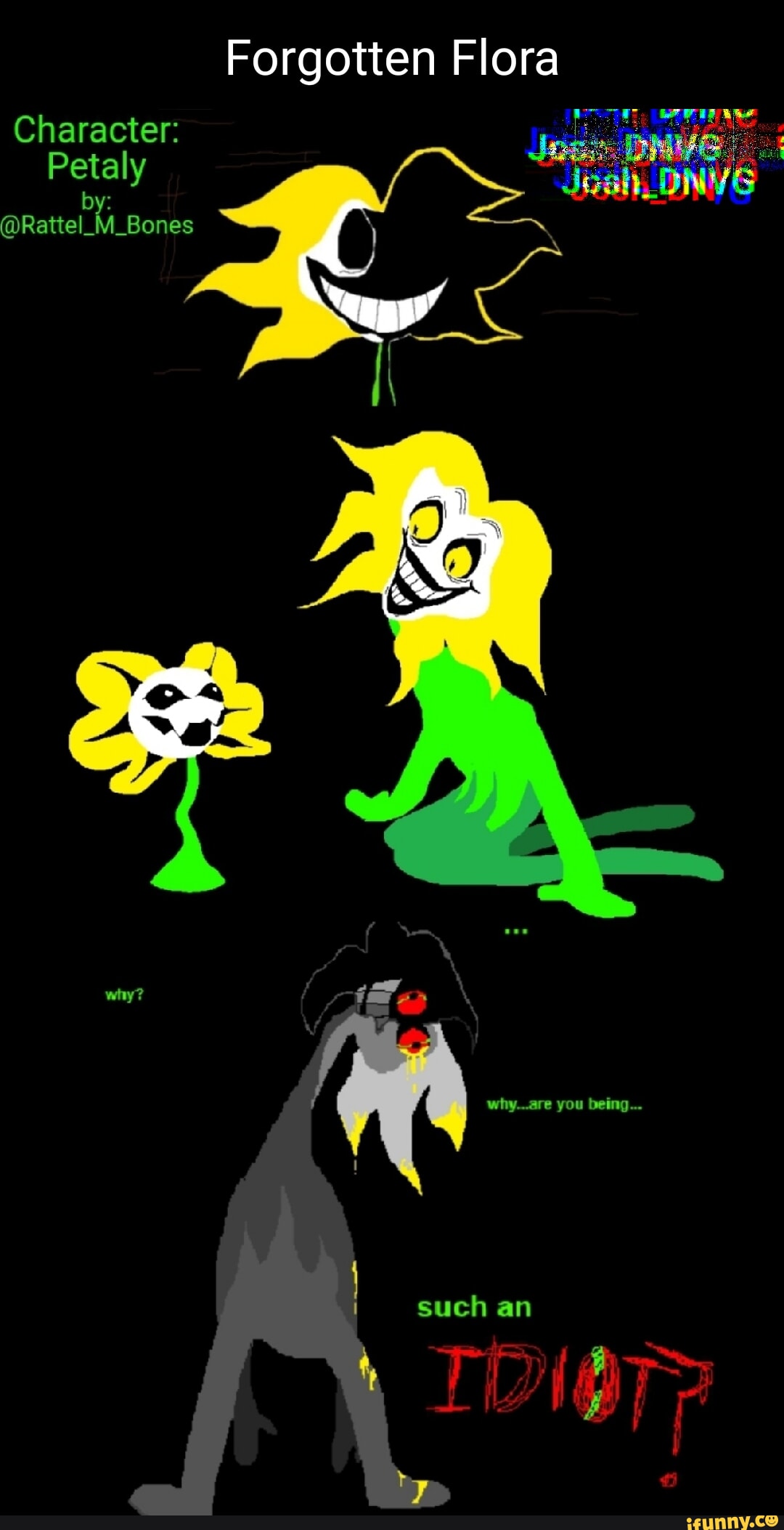 Forgotten Flora Character: Petaly by: @Rattel_M_Bones why? \ you being ...