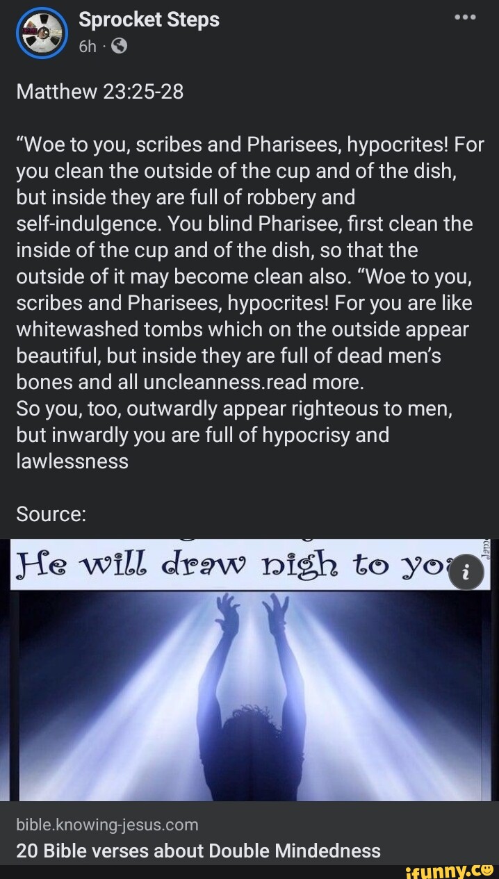 Sprocket Steps Matthew "Woe to you, scribes and Pharisees, hypocrites ...