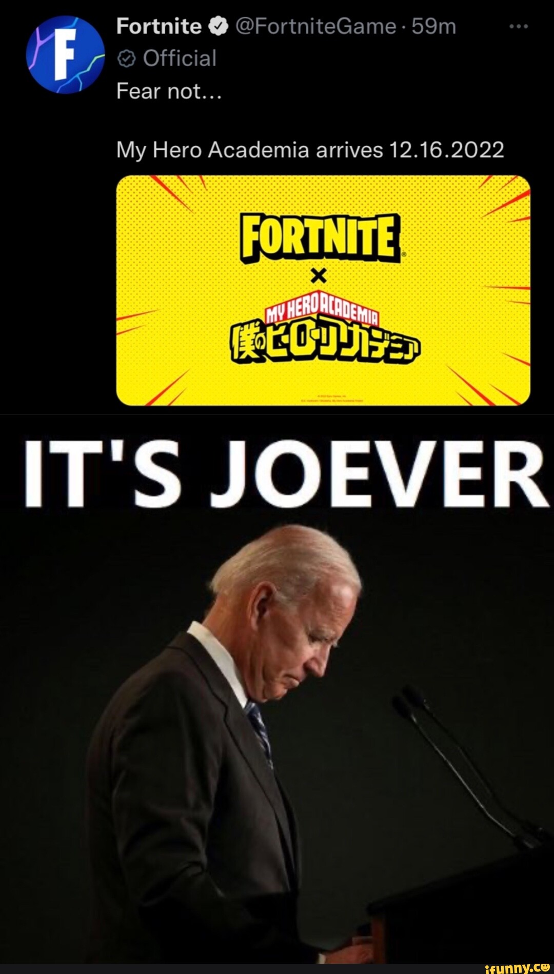 Fortnite @FortniteGame:- Official Fear not... My Hero Academia arrives ...