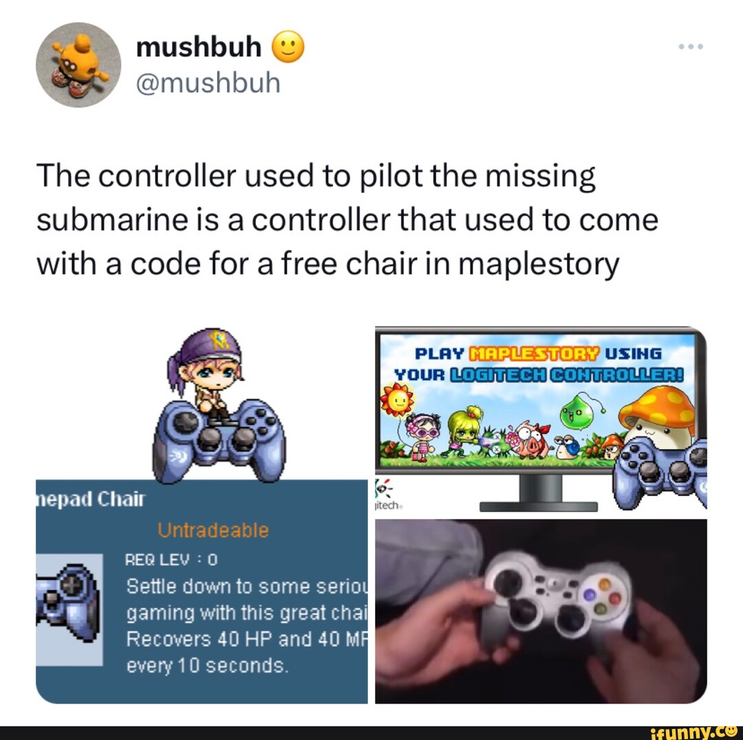 Mushbuh @mushbuh The controller used to pilot the missing submarine is ...